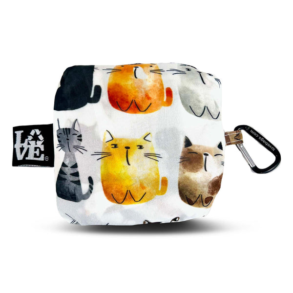 Crossbody Stash It Tote Bag - Cat's Meow - LOVE Reusable Bags